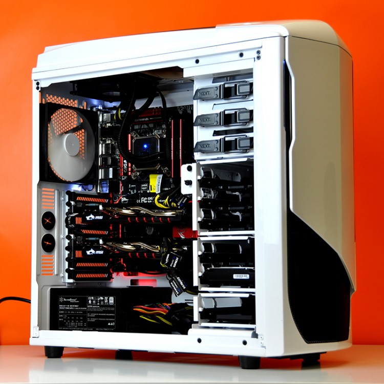 Sirin Intel + Nvidia Custom Gaming PC in NZXT Phantom 530 White ...