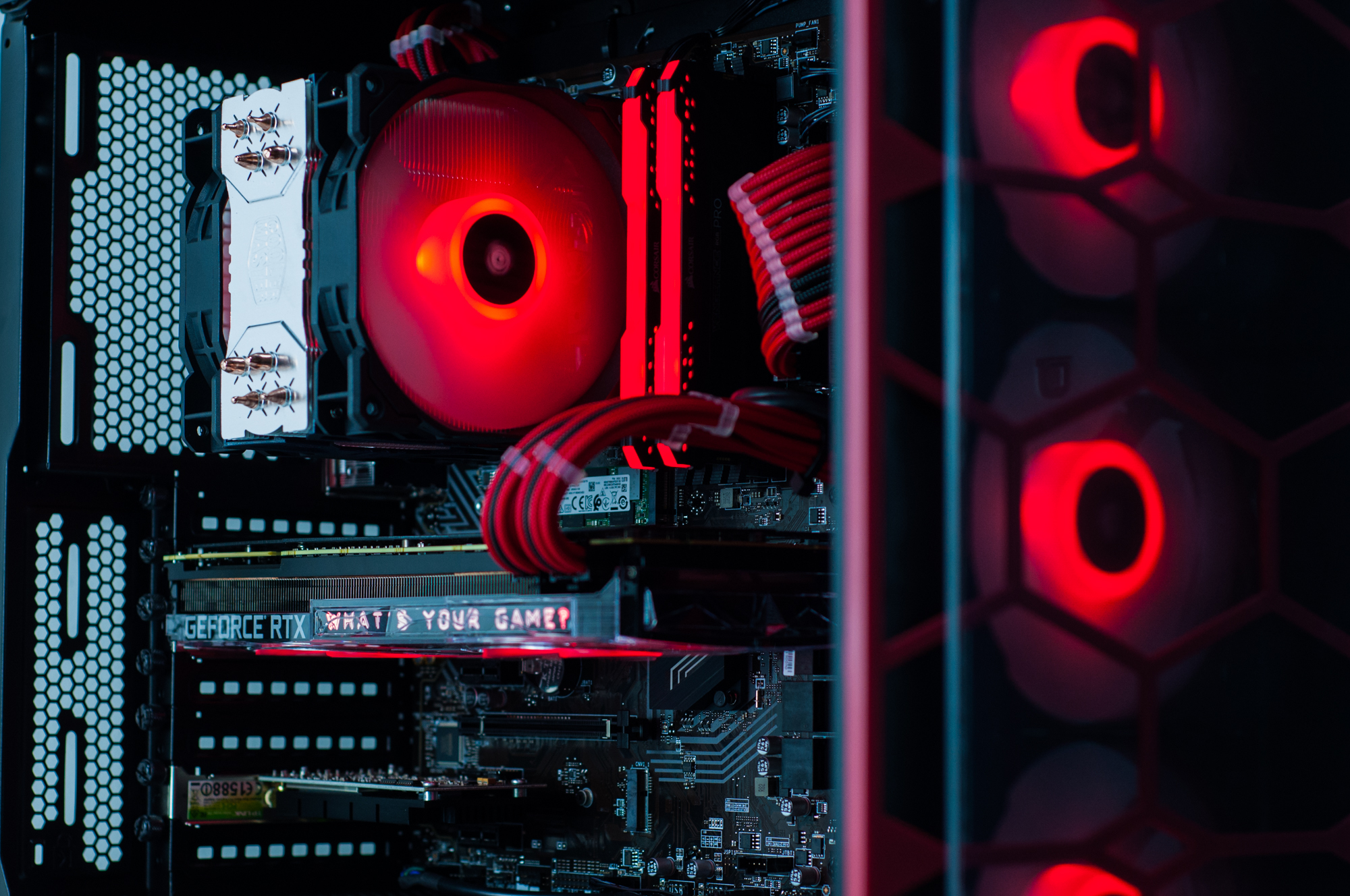 Valkyrie Gaming PC in Corsair 570X Black & Red RGB - Evatech News